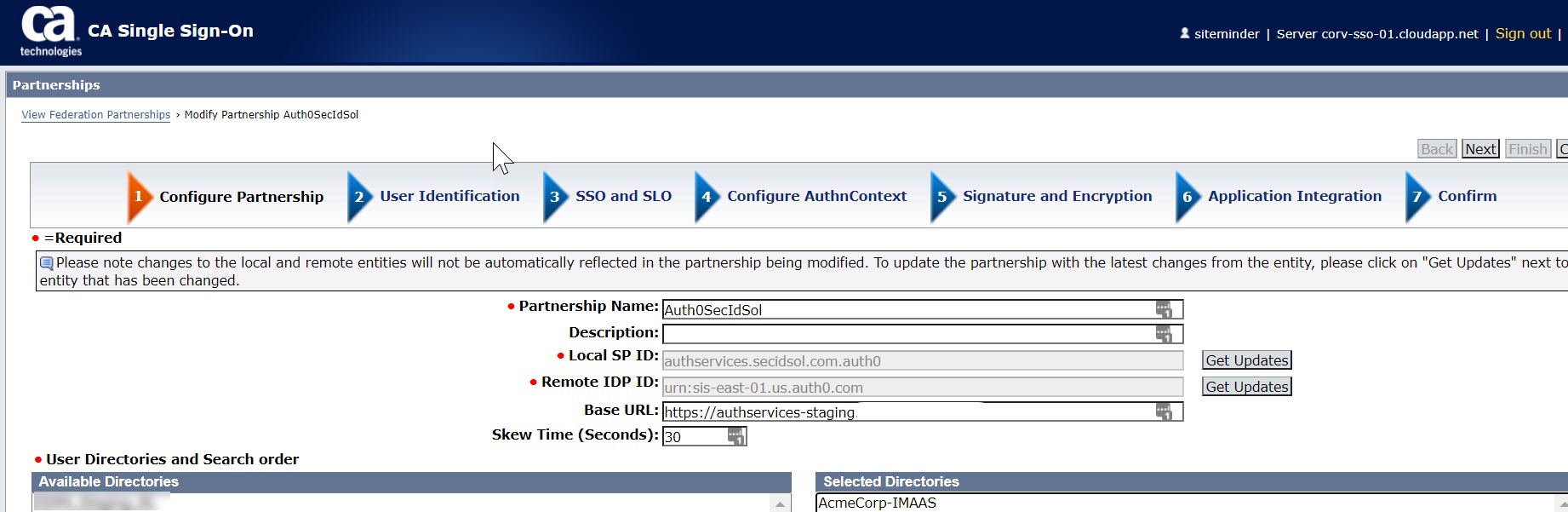 Auth0 IdP integration with SiteMinder SP | Secure Identity Solutions